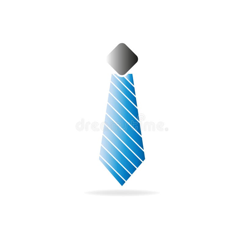 Tie Icon. Gradient Blue with Shadow. Vector EPS10 Stock Illustration ...