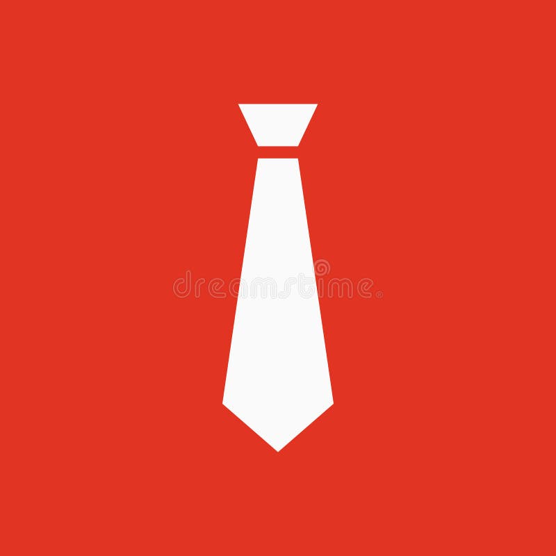 The Tie Icon. Necktie and Fashion, Dress Code Symbol Stock Vector ...