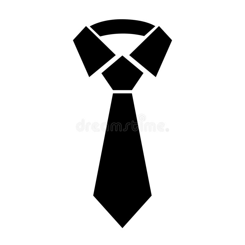 Tie Icon Necktie and Neckcloth Symbol Flat Vector Stock Vector - Illustration of symbol, neck ...