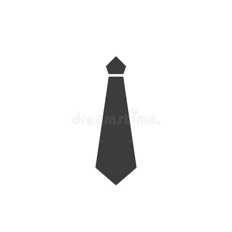 The Tie Icon. Necktie and Neckcloth Symbol. Flat Vector Illustration ...