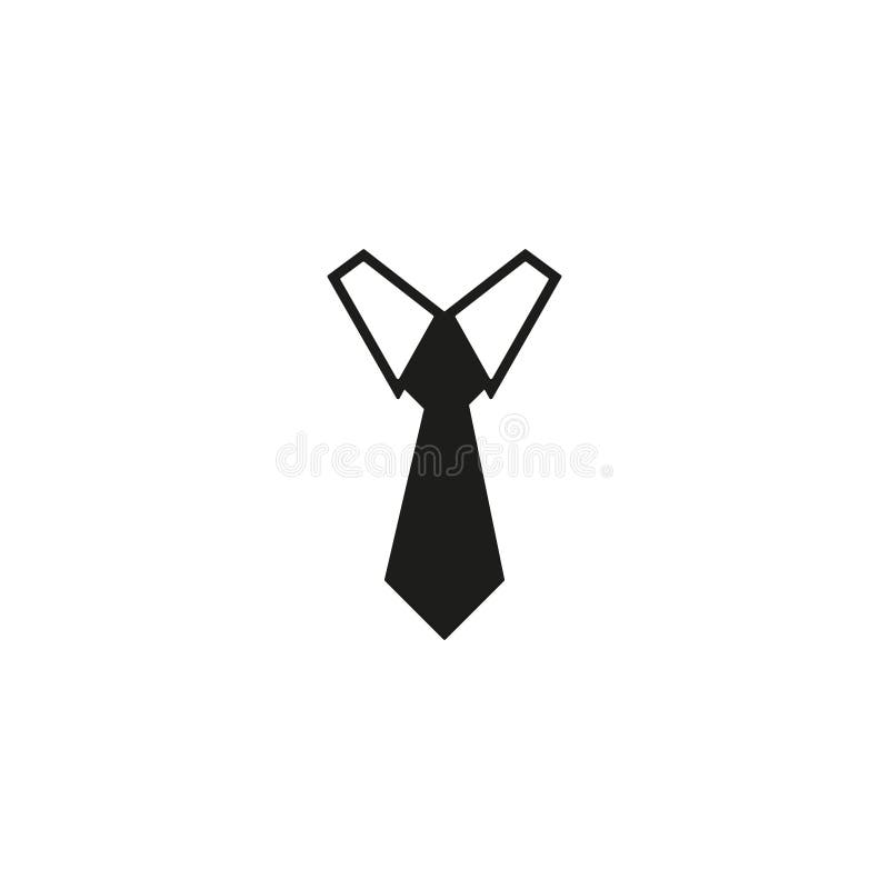 The Tie Icon. Necktie and Neckcloth Symbol. Flat Vector Illustration ...