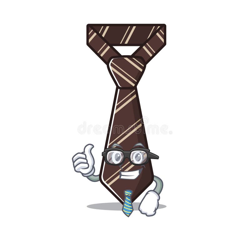 Tie Isolated Businessman with on the Cartoon Stock Vector ...