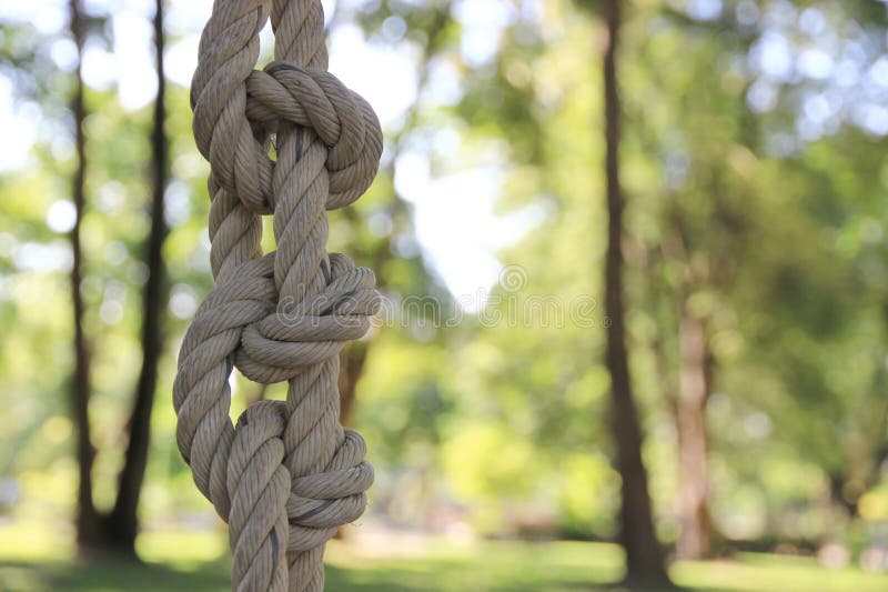 Tie a Large Rope in an Orderly Way To Hold Things Firmly Stock Image ...