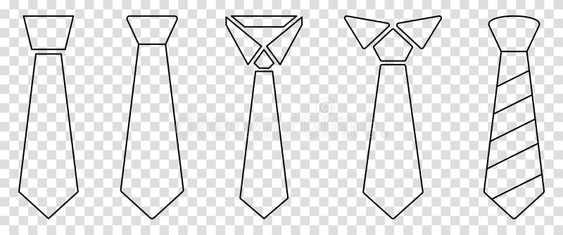 Tie Line Icons. Vector Illustration Stock Vector - Illustration of ...