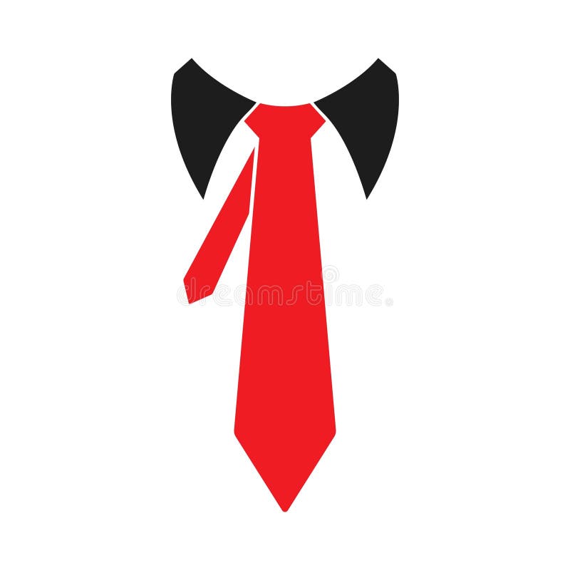 Tie Logo Illustration Vector Template Stock Illustration - Illustration ...