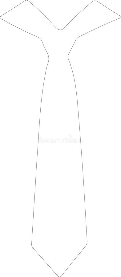 Tie Outline Silhouette Generative Ai Stock Vector - Illustration of contemporary, design: 321559989