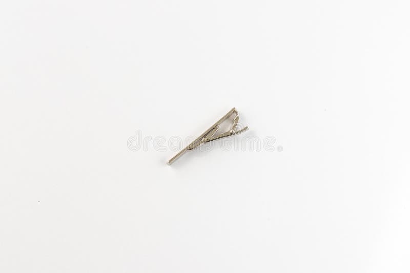 Tie Pin Isolated on White Background Stock Photo - Image of element ...