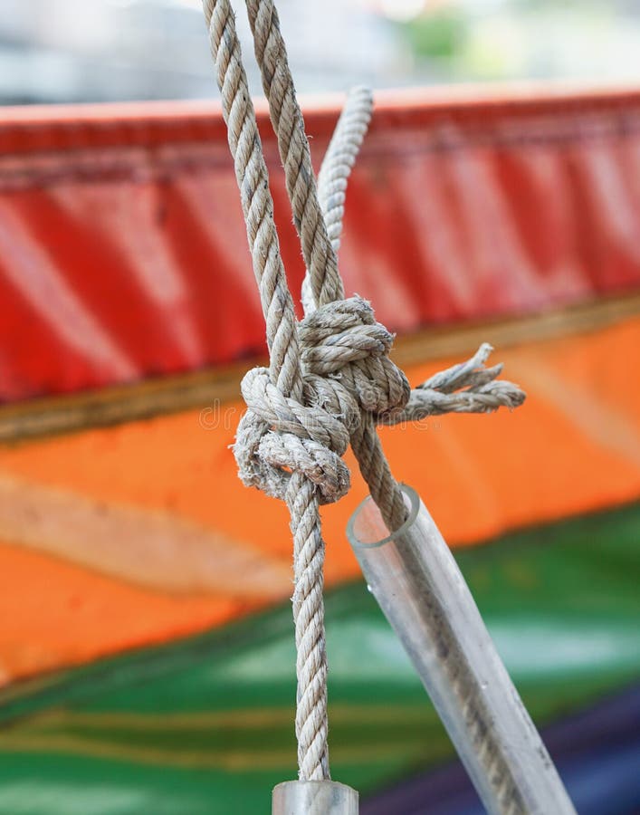 Tie rope knot stock image. Image of string, rope, ship - 82017197