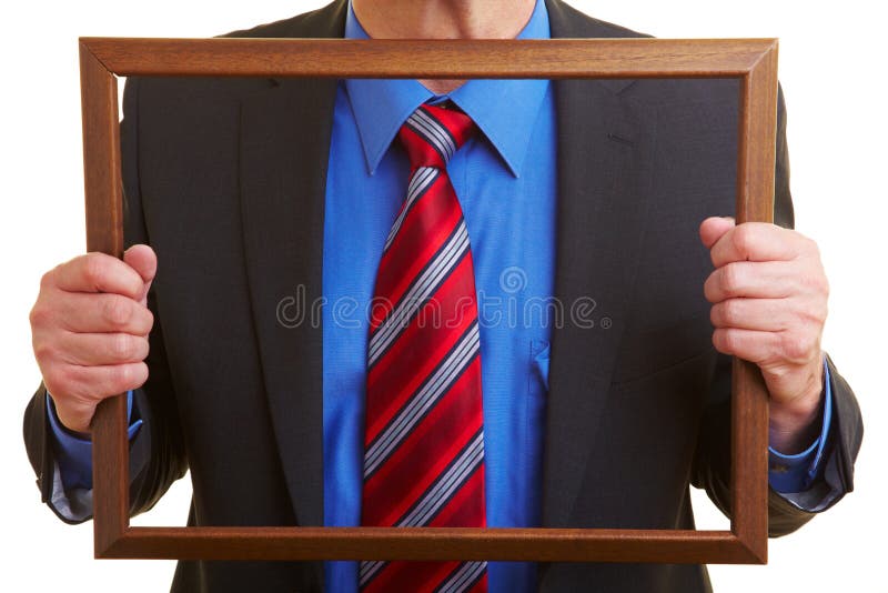 Tie and suit in a frame stock photo. Image of frame, elderly - 15469532