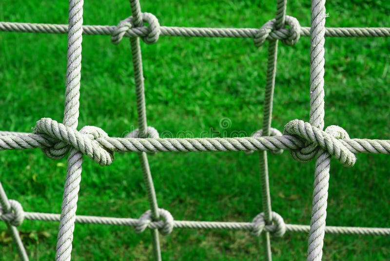 Tied knot on rope stock image. Image of knot, punctures - 26696423