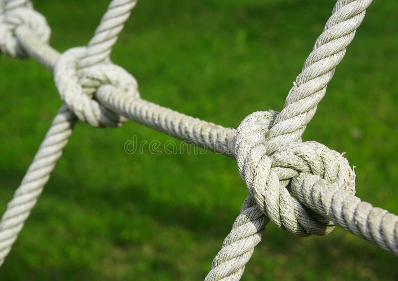 Tied knot on rope stock photo. Image of consistent, composite - 26696436