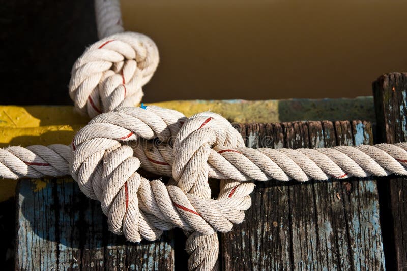 Tied rope stock image. Image of knot, cord, cable, hold - 11658717