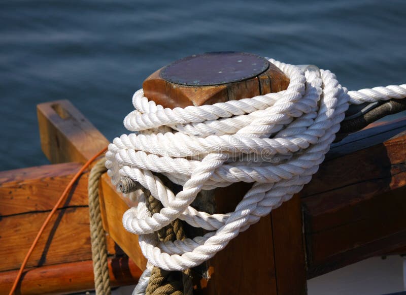 Maritime rope stock photo. Image of tied, maritime, vessel - 28206646
