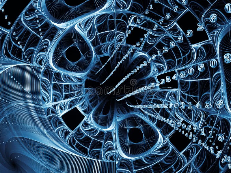 Tiefe von Unendlichkeit stock abbildung. Illustration von berechnung ...