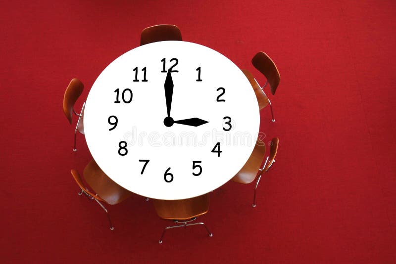 Tiempo de la reunión imagen de archivo. Imagen de vector - 44410693