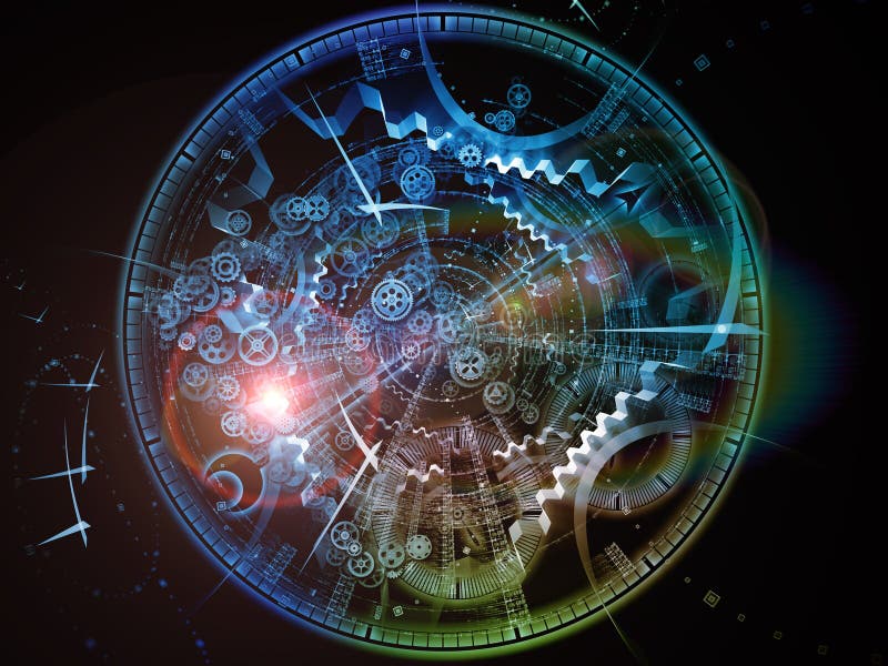 Tiempo virtual stock de ilustración. Ilustración de forma - 60953496