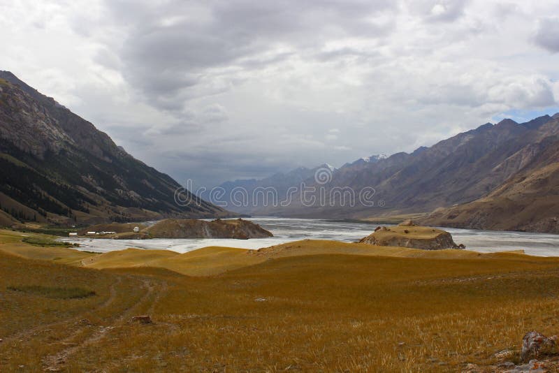 Kyrgyzstan - Central Tien Shan Region Stock Image - Image of tree, silk ...