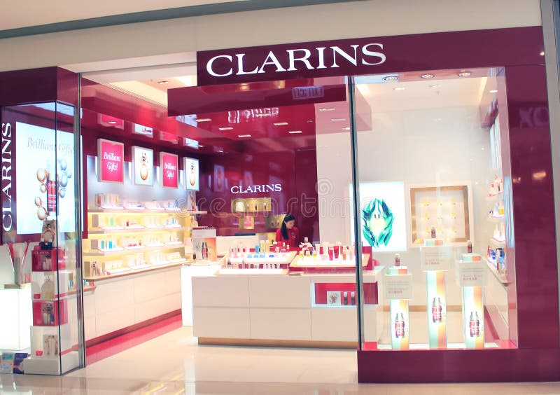 Tienda De Clarins En Hong-Kong Fotografía editorial - Imagen de piel ...