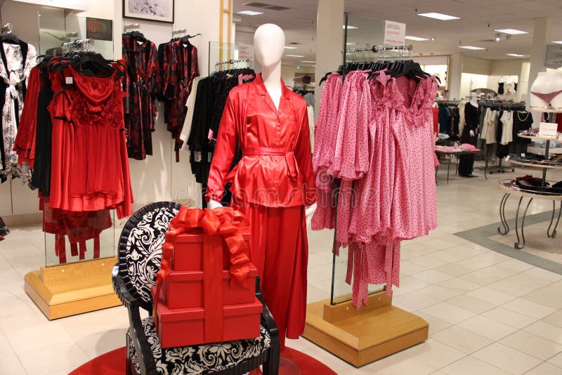 Tienda De La Moda De La Ropa Interior De Las Mujeres Fotografía ...