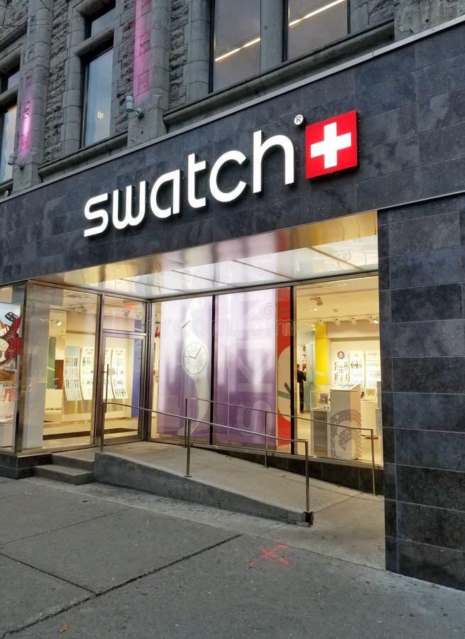 Tienda De Swatch En Montreal Imagen de archivo editorial - Imagen de ...