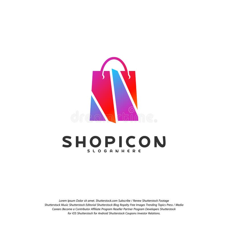 Tienda Logo Template Design Vector Del Color Ilustración del Vector ...