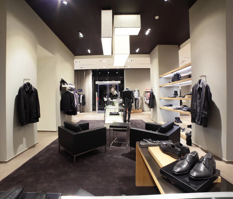 Tienda Moderna Y De La Moda De La Ropa Imagen de archivo - Imagen de ...