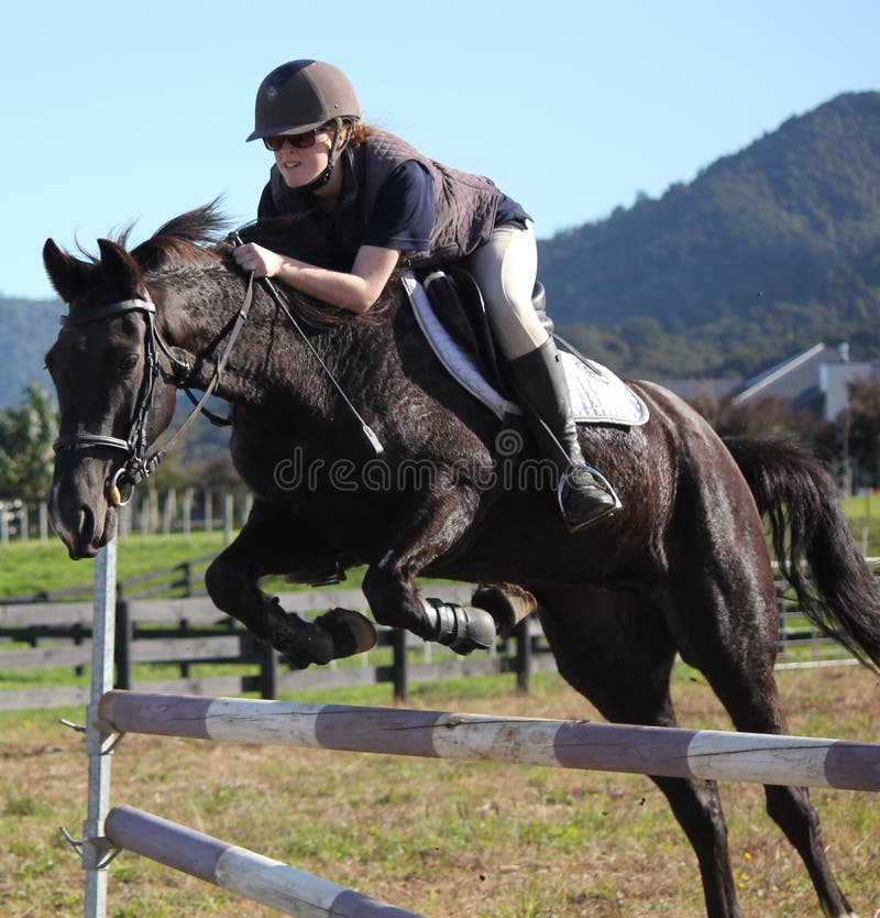 Paardrijden redactionele fotografie. Image of behoud - 87493812