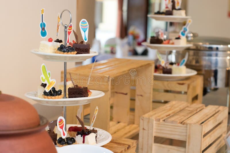 Cake in hotel stock photo. Image of meal, happy, chocolate - 126057208