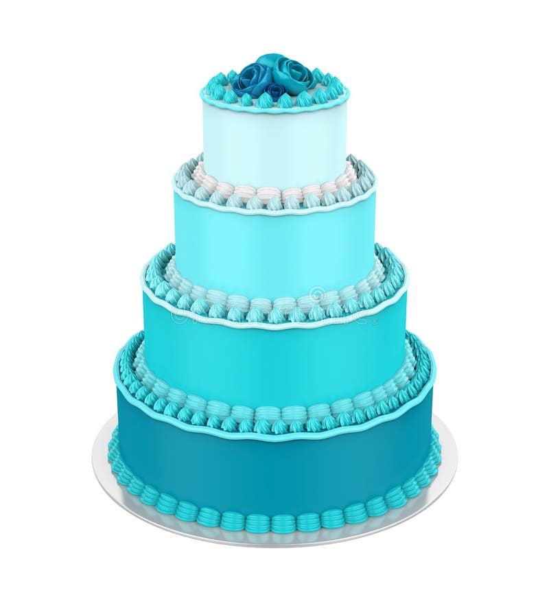 Tiered Cakes Isolated stock illustration. Illustration of decoration ...