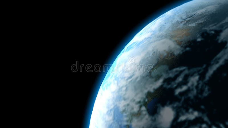 Rotación De La Tierra Del Planeta 360 Grados Vistos De Espacio Almacen ...