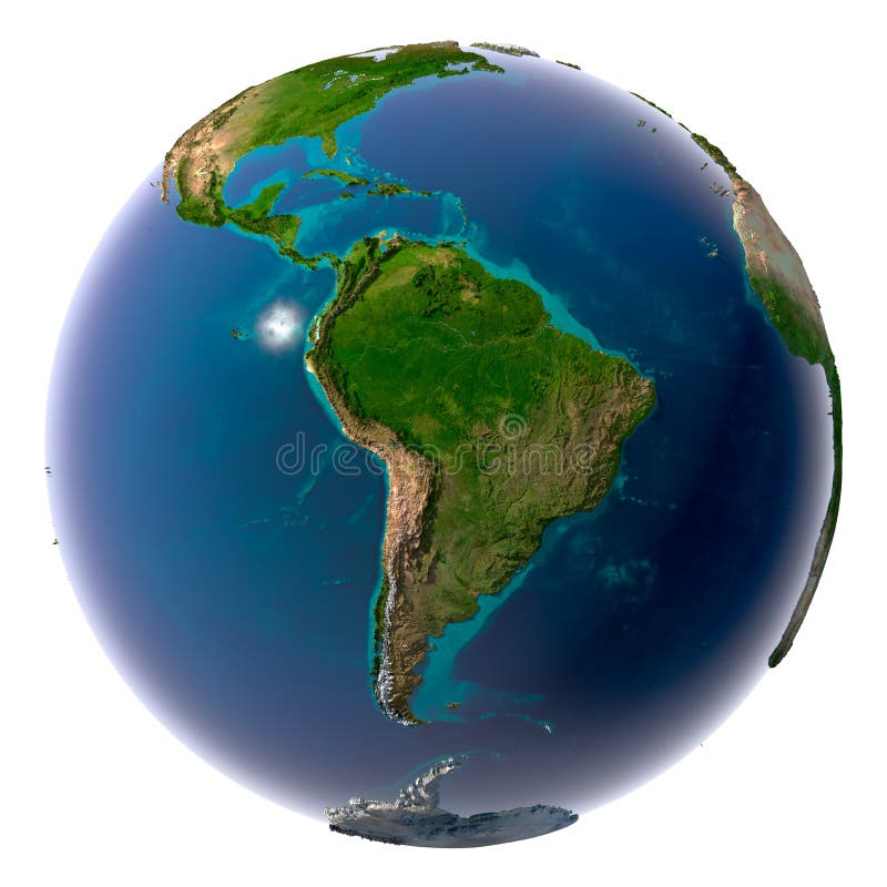 Tierra Realista Del Planeta Con Natural Foto de archivo - Imagen de ...