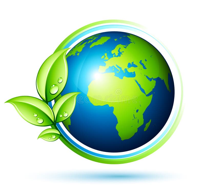 Concepto De La Tierra Verde Ilustración del Vector - Ilustración de ...