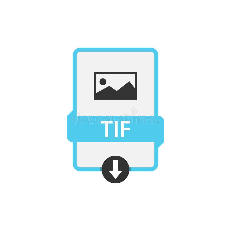 TIF Download File Format Vector Stock Vector - Illustration of computer ...