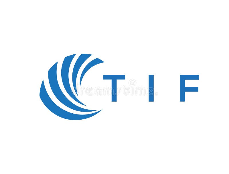 TIF Letter Logo Design on White Background. TIF Creative Circle Letter ...