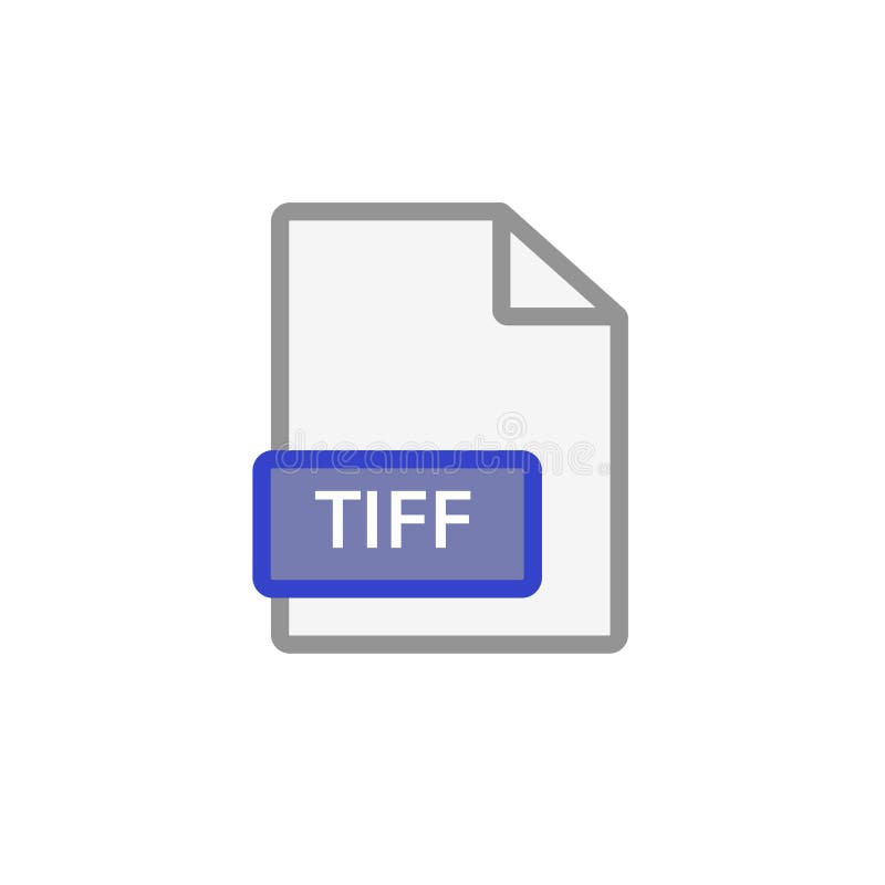 Tiff file icon stock vector. Illustration of type, element - 89102117