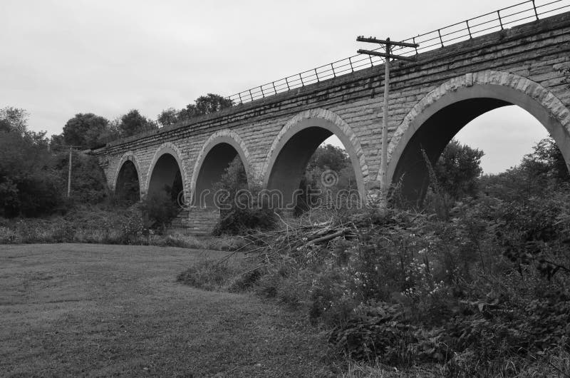 Tiffany Railroad Bridge in Wisconsin Stock Image - Image of railroad ...