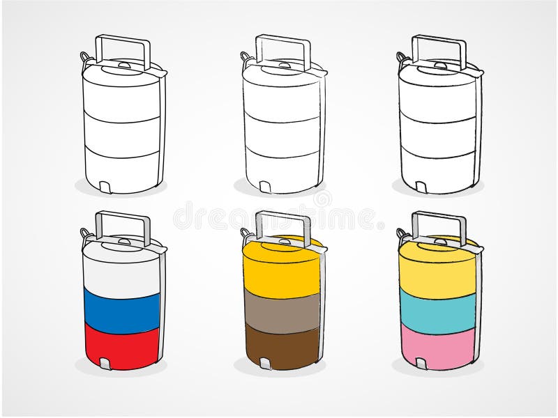Tiffin Carriers Stock Illustrations – 1 Tiffin Carriers Stock ...