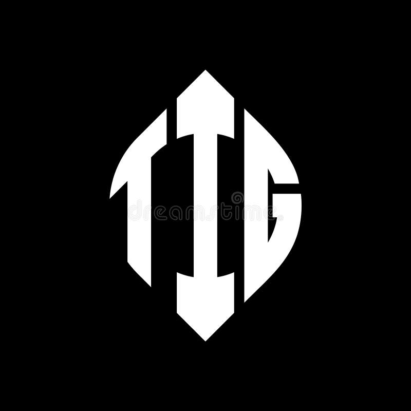 TIG Circle Letter Logo Design with Circle and Ellipse Shape. TIG ...