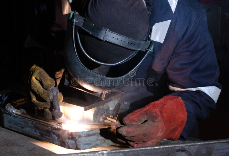 Welding steel construction stock image. Image of factory - 16763635