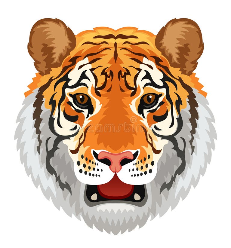 Cute Muzzle Tiger Stock Illustrations – 1,396 Cute Muzzle Tiger Stock ...