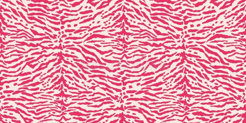 Tiger Skin Texture Seamless Pattern Vector in Hot Pink Stock ...