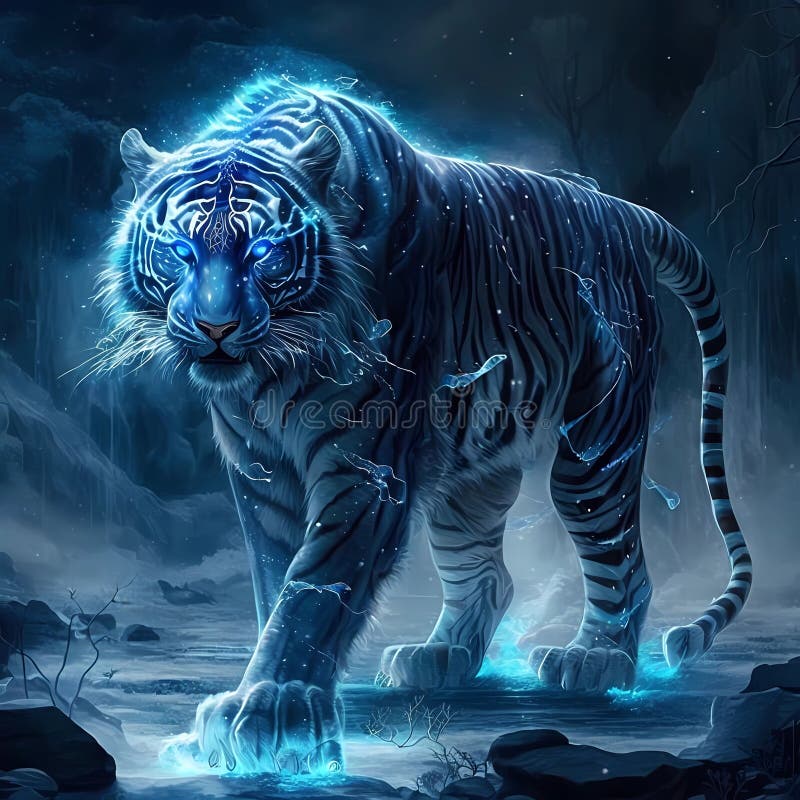 Tiger Art stock illustration. Illustration of look, draw - 291932527