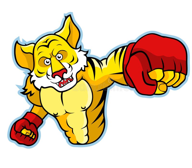 Tiger Boxing stock vector. Illustration of professional - 54787892 Tiger Boxing stock vector. Illustration of professional - 54787892