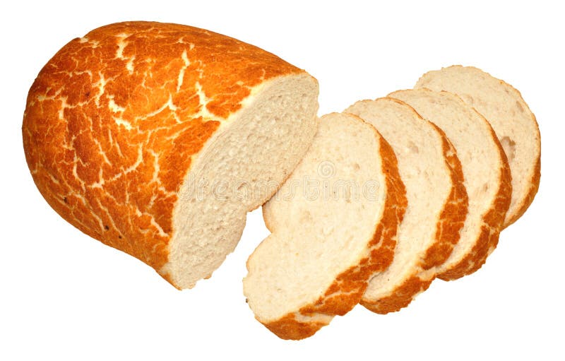 Tiger Bread Bloomer Loaf imagem de stock. Imagem de branco - 40542649
