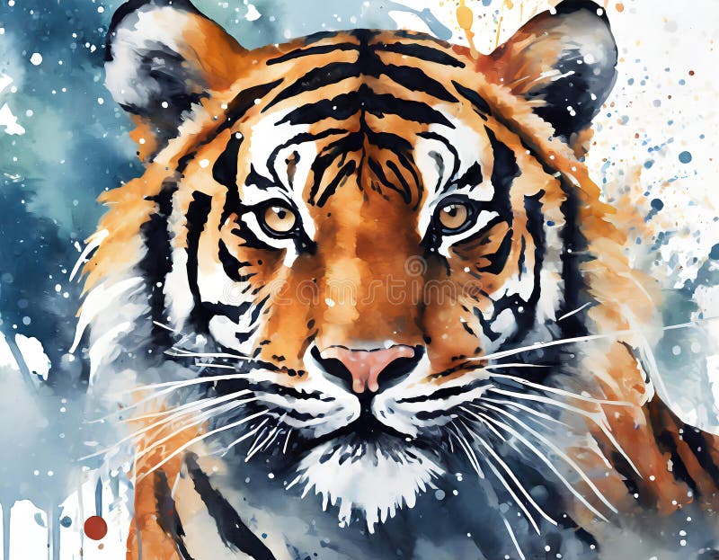 Tiger stock illustration. Illustration of head, mammal - 302592241