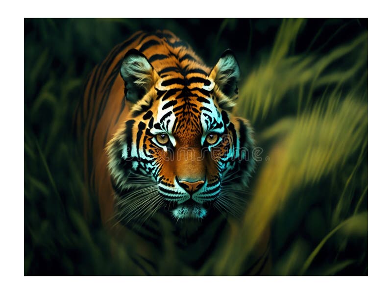 Tiger Crawling Stock Illustrations – 239 Tiger Crawling Stock ...