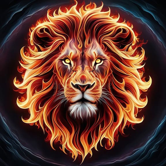 Tiger Design with Burning Effect Stock Illustration - Illustration of burning, tiger: 346283068