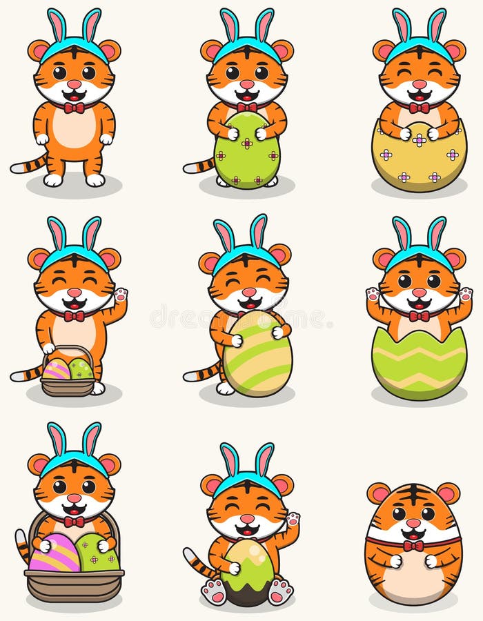 Easter Tiger Stock Illustrations – 310 Easter Tiger Stock Illustrations ...