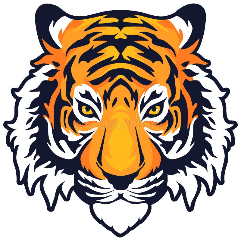 Tiger Face Expression Illustration. Tattoo Art. Vector. Stock Vector ...