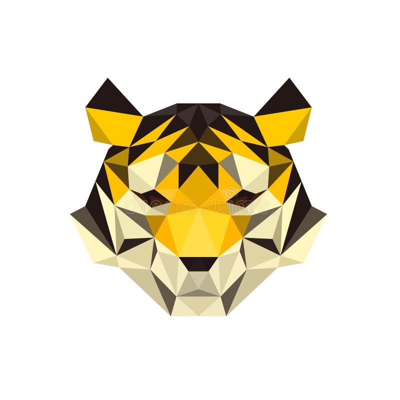 Geometric Tiger Face Stock Illustrations – 1,027 Geometric Tiger Face ...